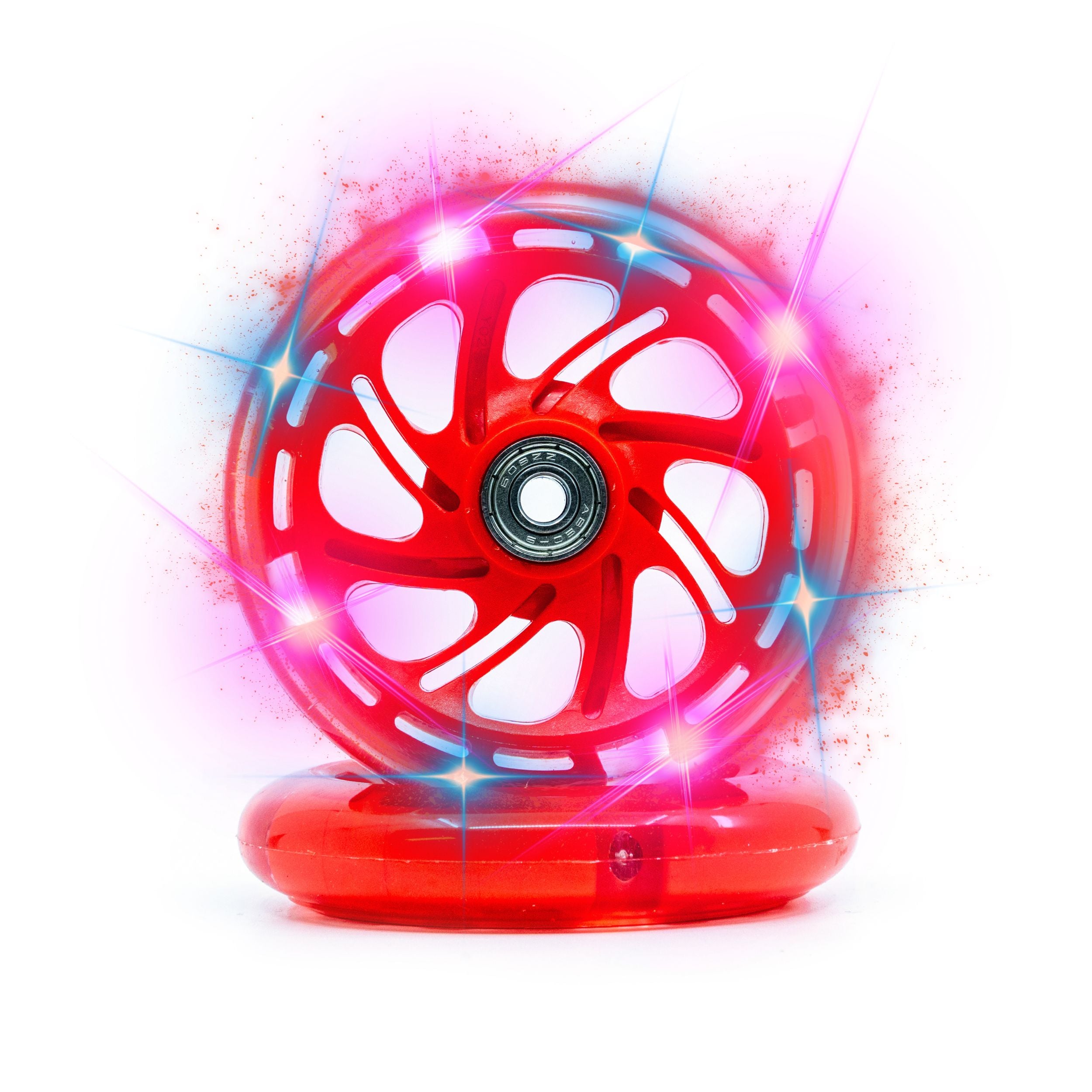 CORE LED Scooter Wheels 110mm - Red (PAIR) - CORE Action Sports