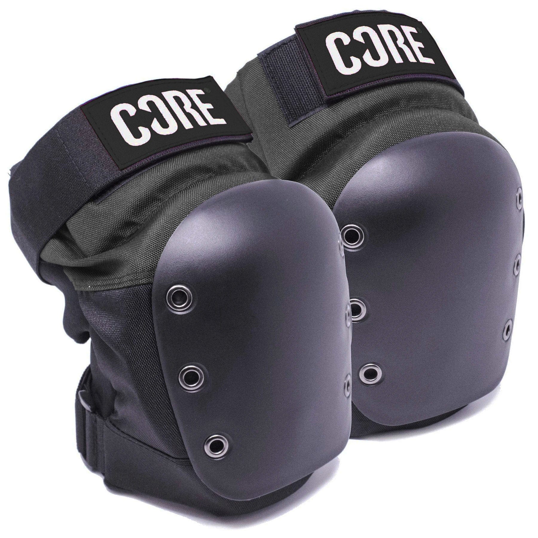 CORE Black/Grey Pro Protection Skate Knee Pads I Skate Knee Pads - CORE ...