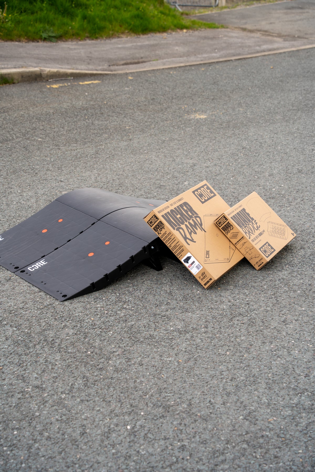 CORE Skate Ramp - Mini Wave Ramp Set (2 Kickers & Bridge) - CORE Action ...