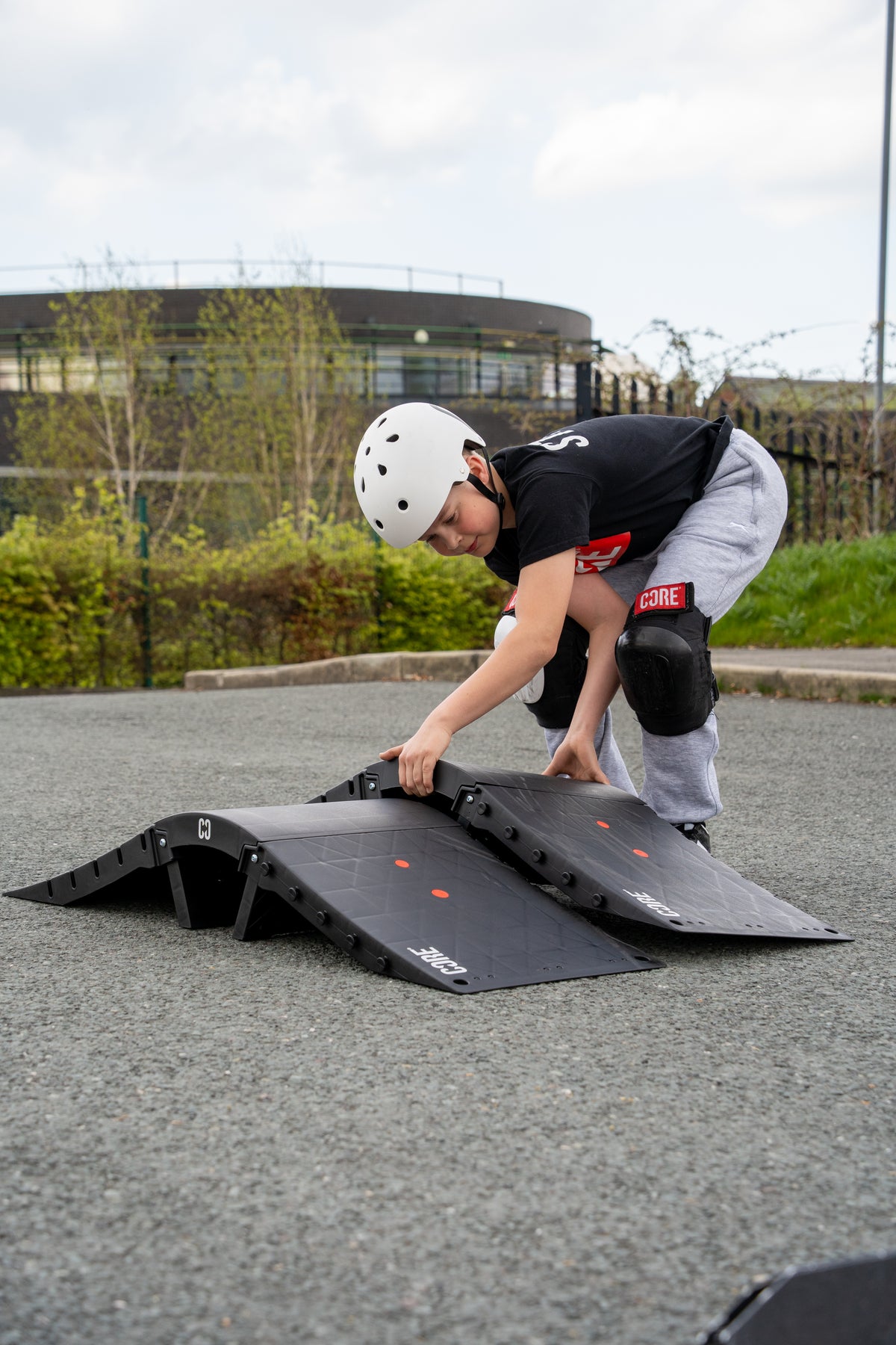CORE Skate Ramp - Mini Wave Ramp Set (2 Kickers & Bridge) - CORE Action ...