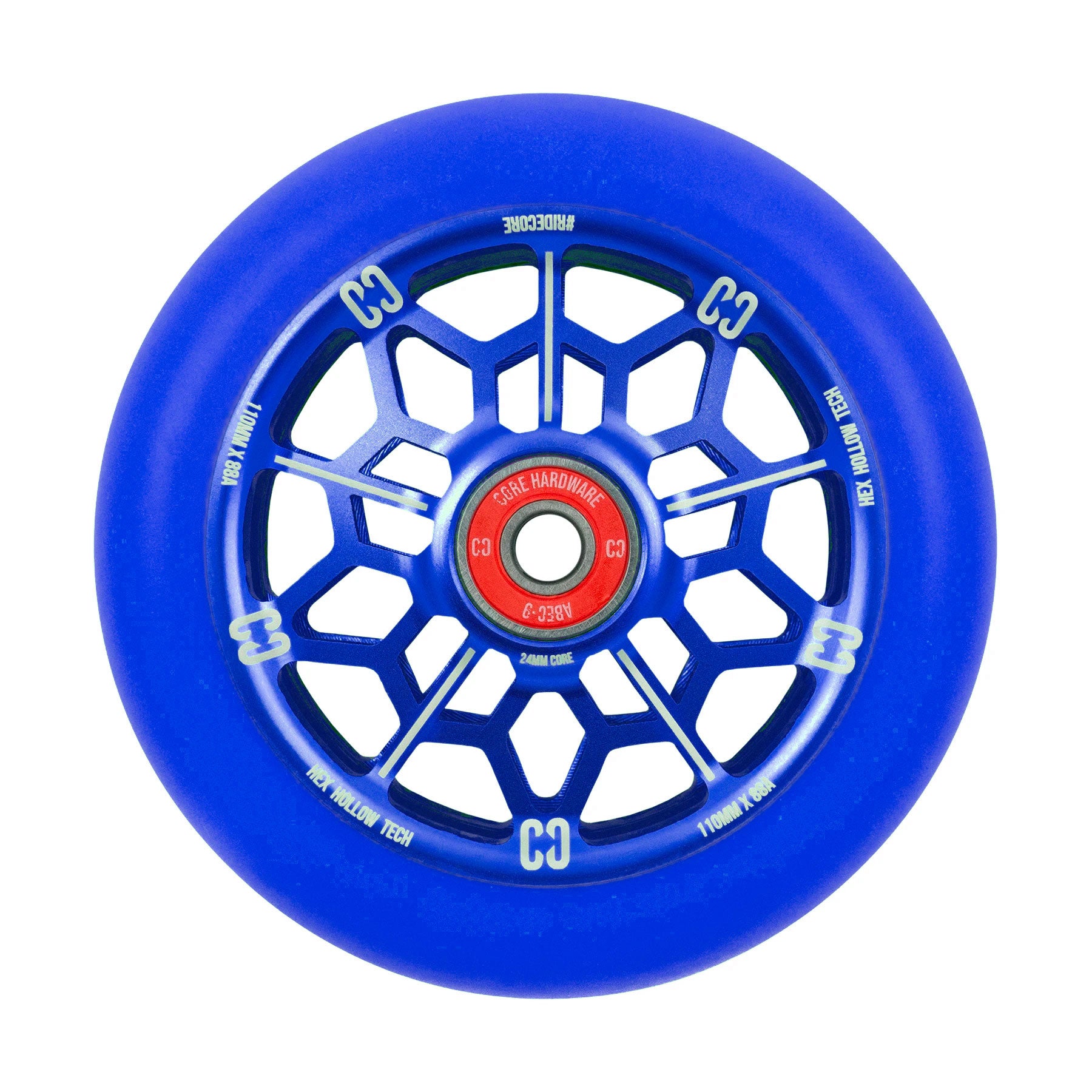 CORE Hex Hollow Navy Blue Scooter Wheel 110 MM I Scooter Wheel - CORE ...