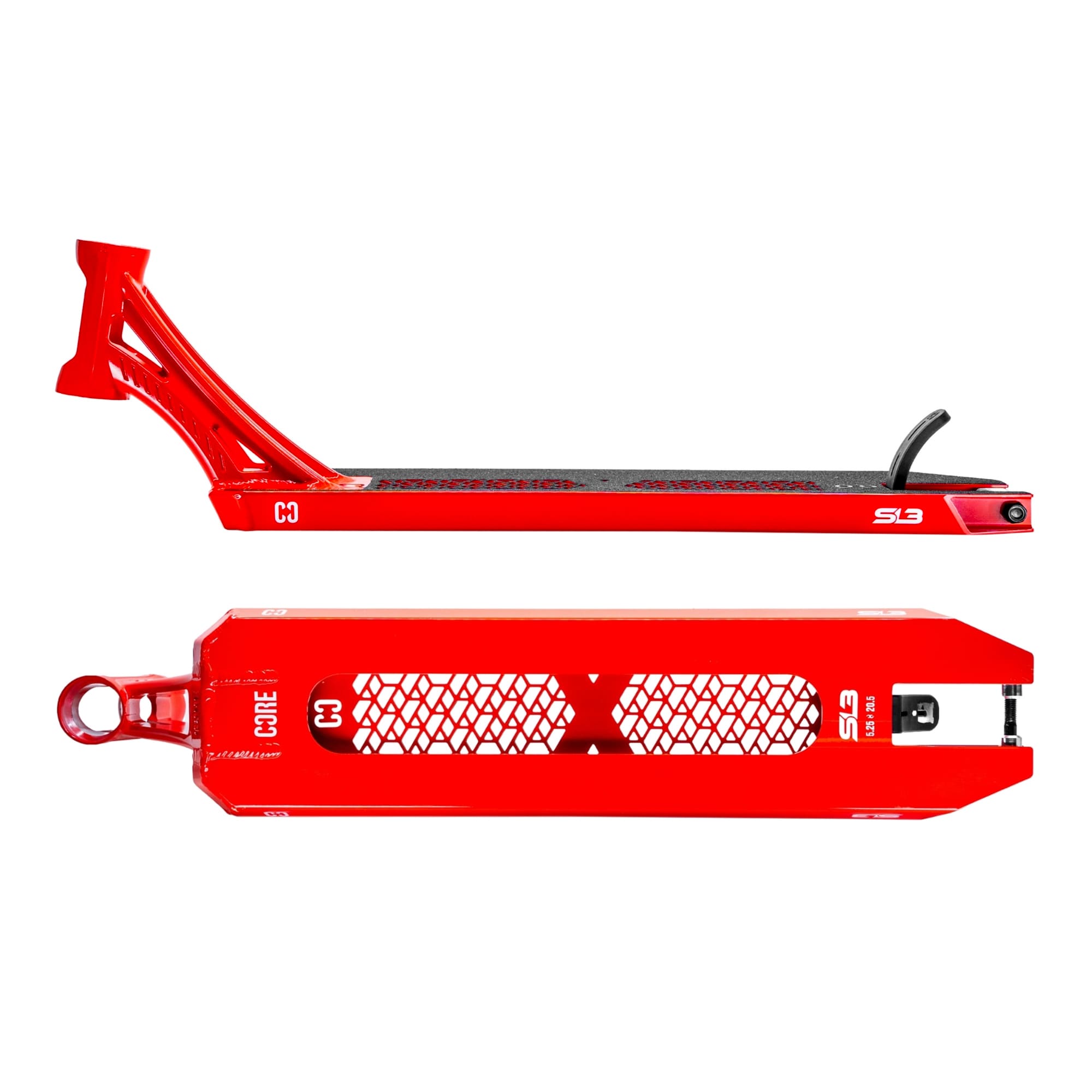 CORE SL3 Forged Scooter Deck 5.25 x 19.3" - Candy Red - CORE Action Sports