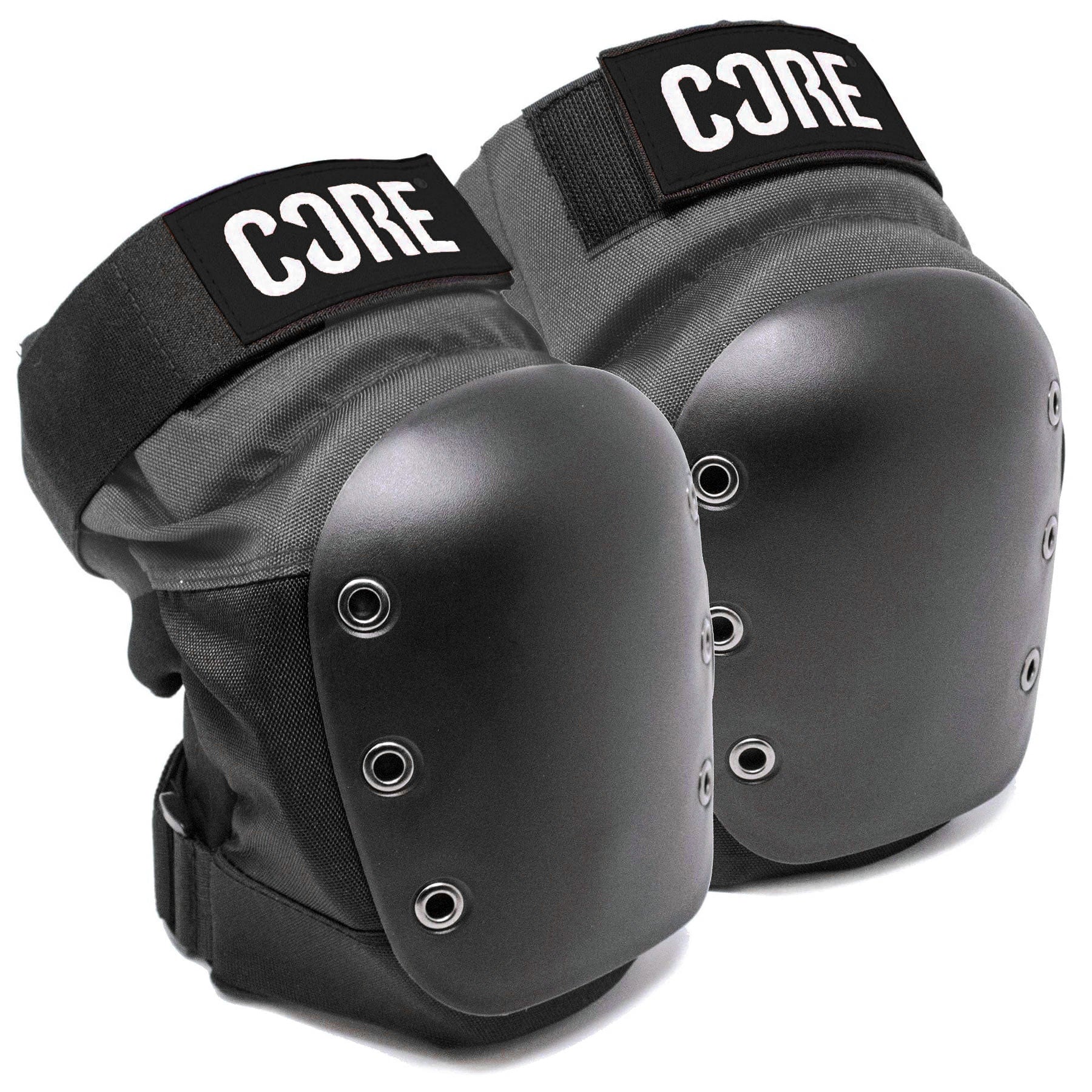 CORE Black/Grey Pro Protection Skate Knee Pads I Skate Knee Pads - CORE ...