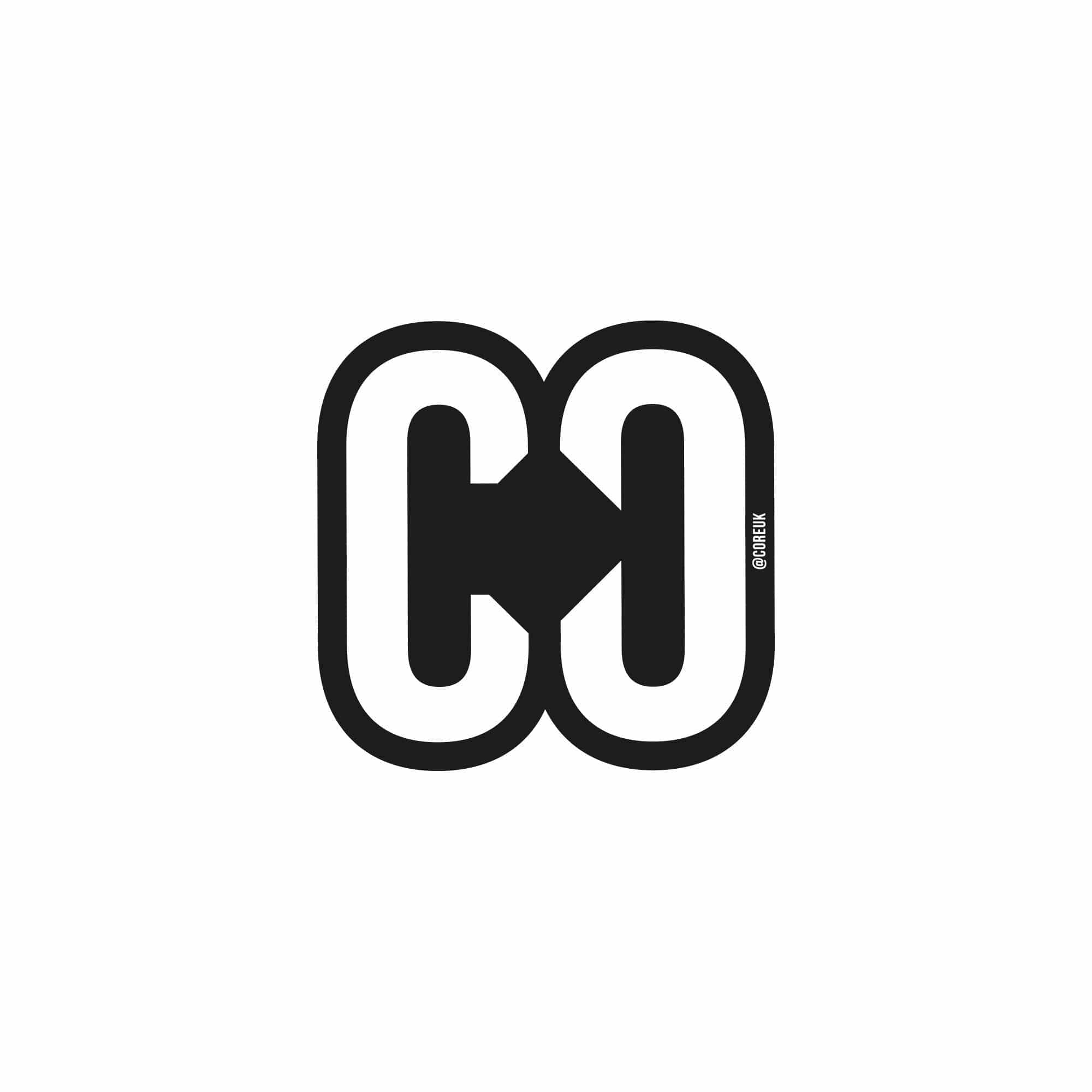 CORE Sticker Icon 4cm - Black - CORE Action Sports